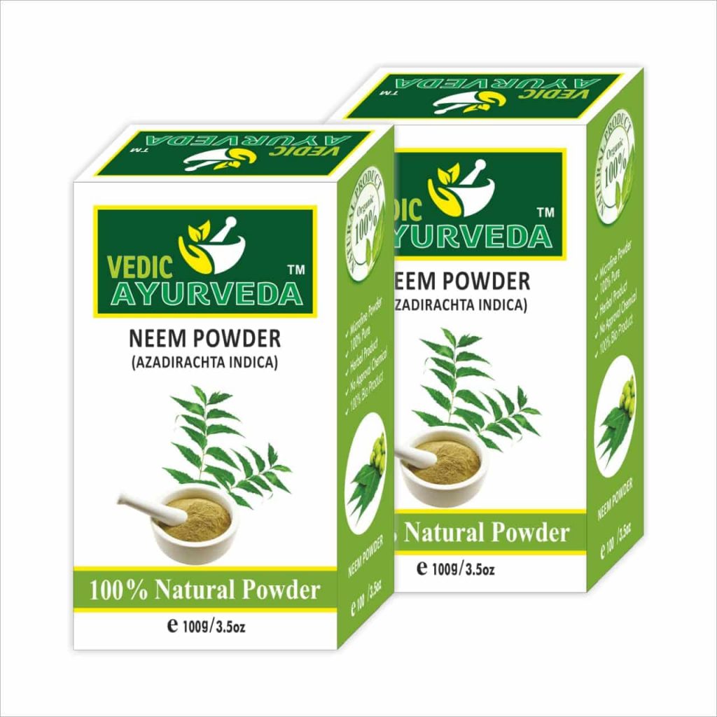 Neem Powder For Skin - Buy Now - Vedicayurvedas Herbl Products