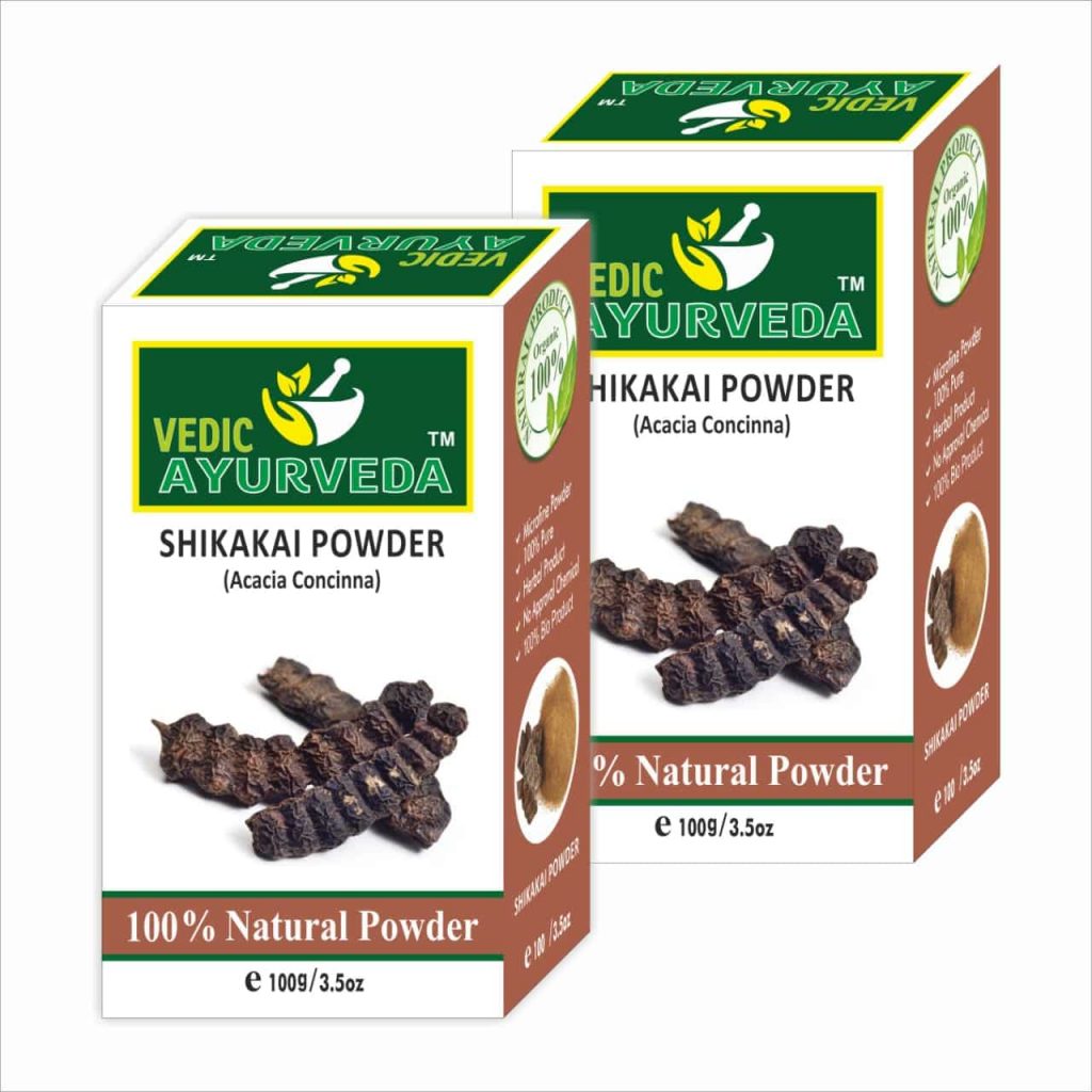 Shikakai Powder For Hair - Buy Now - 100% Natural - Vedicayurvedas