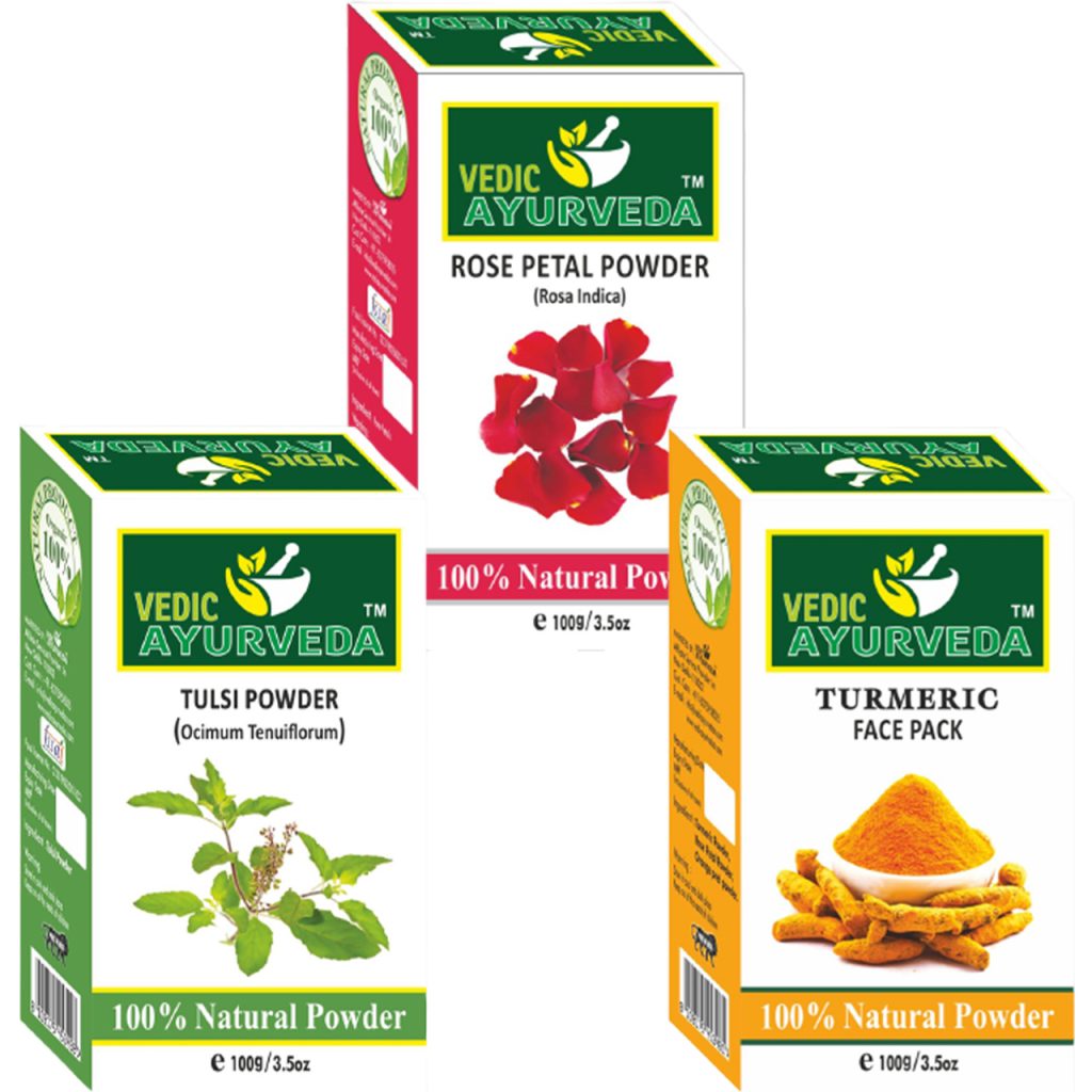 Tulsi Rose Turmeric Combo - Vedic Ayurveda