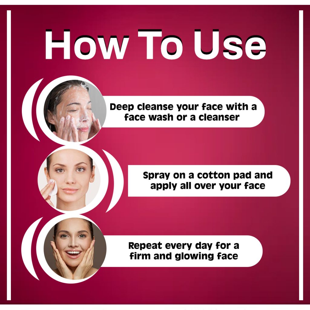 Rose Toner & Mist Steam Distilled Rose Water With Toner Spray Men ...