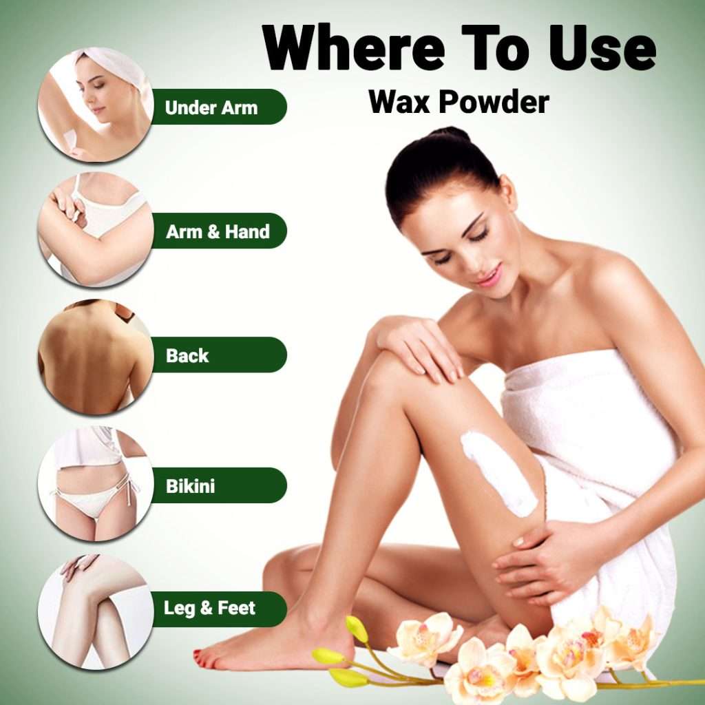 Mogra Herbal Wax Powder For Effortless Hair Removal (100g )